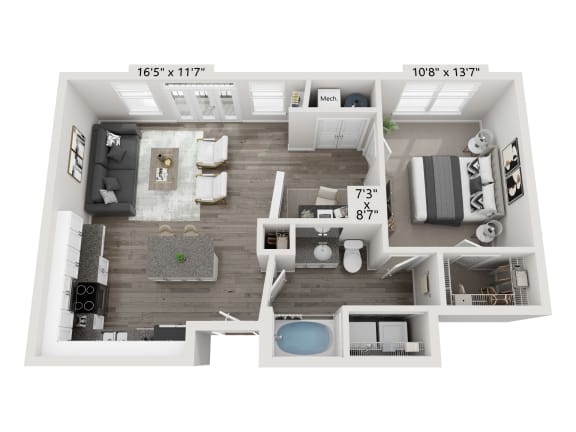 Floor Plans of City Gate Apartment Homes in Denver, CO