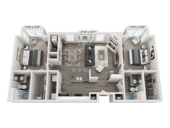 Floor Plans of City Gate Apartment Homes in Denver, CO