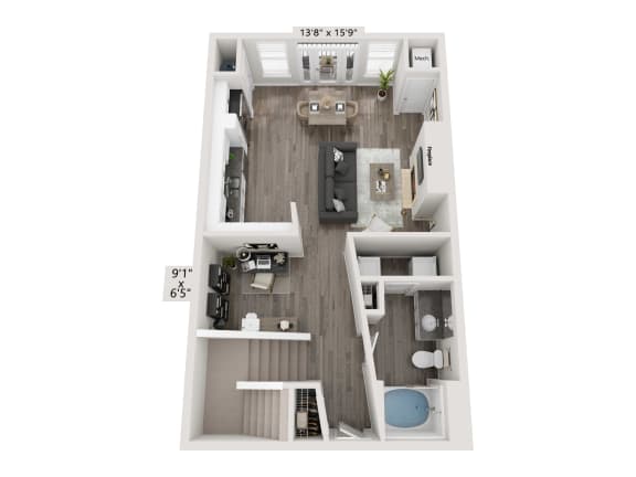 Floor Plans of City Gate Apartment Homes in Denver, CO