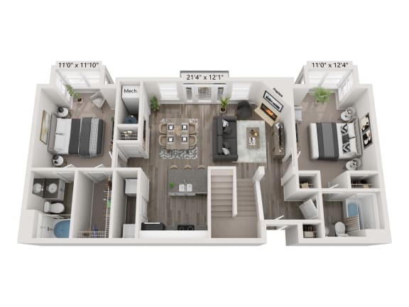 Floor Plans of City Gate Apartment Homes in Denver, CO