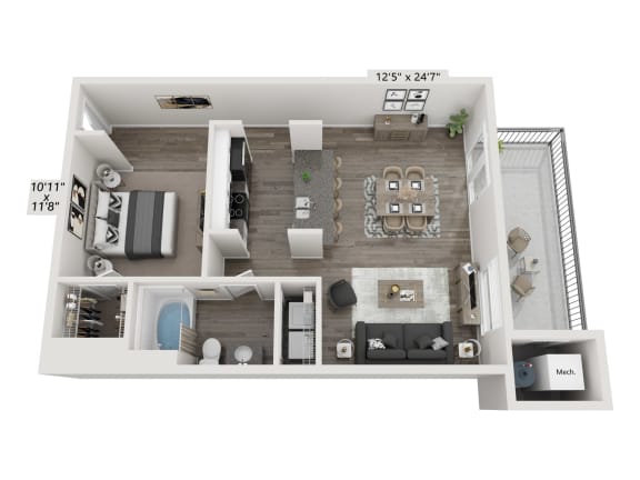 Floor Plans of City Gate Apartment Homes in Denver, CO