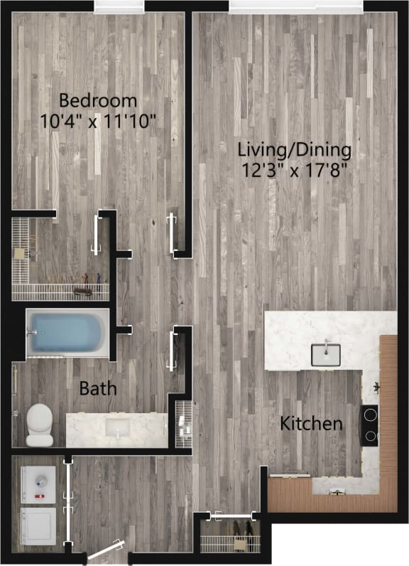 Floor Plans of Mason & Main in Seattle, WA