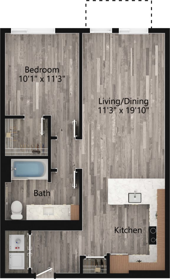 Floor Plans of Mason & Main in Seattle, WA