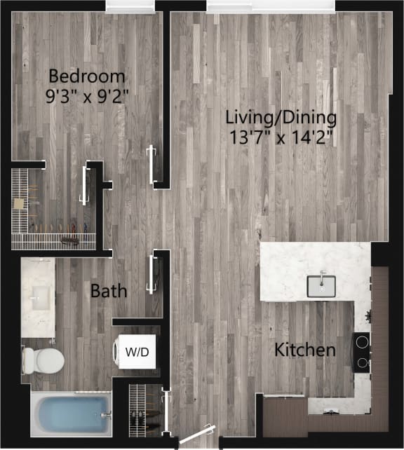 Floor Plans of Mason & Main in Seattle, WA