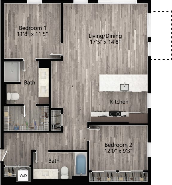 Floor Plans of Mason & Main in Seattle, WA