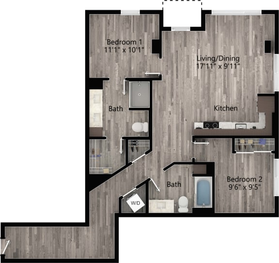 Floor Plans of Mason & Main in Seattle, WA