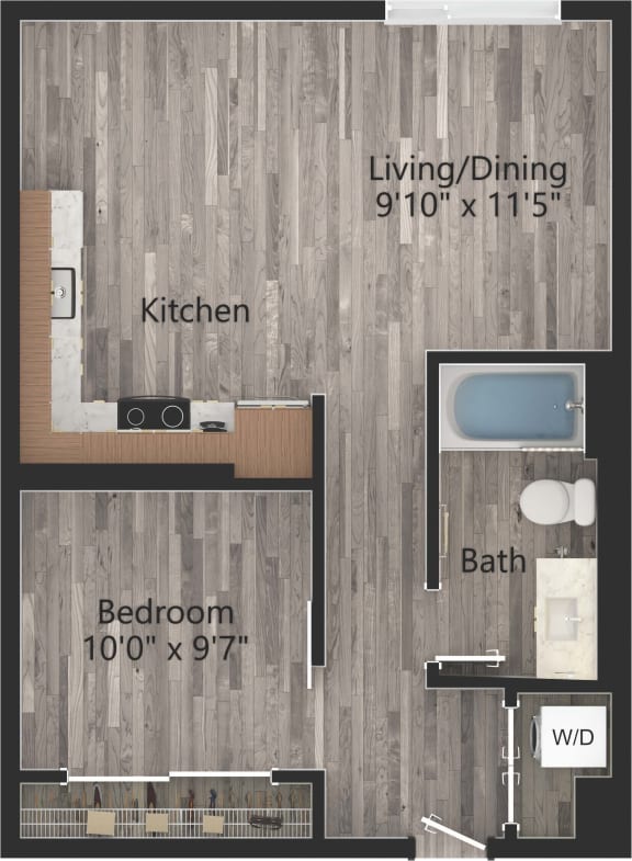Floor Plans of Mason & Main in Seattle, WA