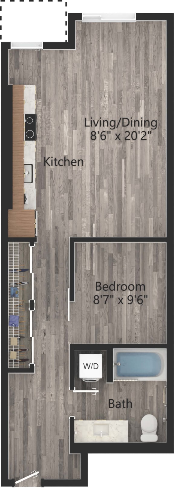 Floor Plans of Mason & Main in Seattle, WA