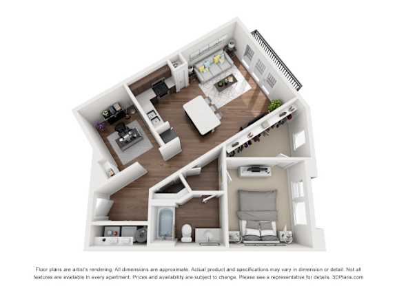 Floor Plans of Burnet Flats in Austin, TX