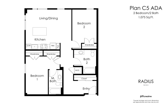 Floor Plans of Radius in Seattle, WA