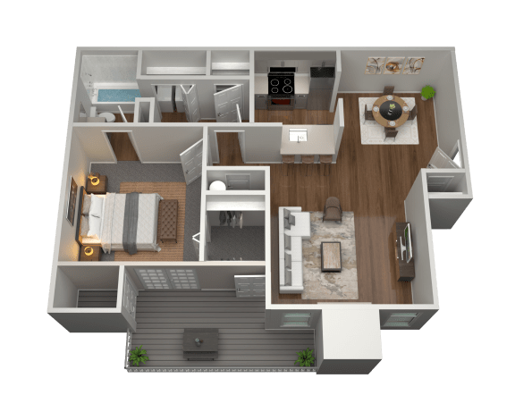 1, 2 & 3 Bedroom Apartments in Nashboro Village | The Annaline