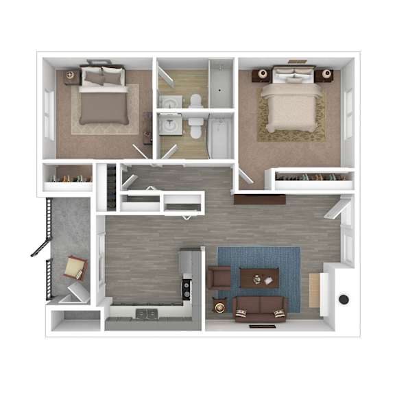 Connect on University | Two Bedroom | Available Units