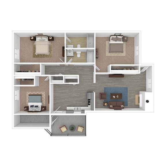 1, 2 & 3-Bedroom Apartments in Mesa, AZ | Connect on University