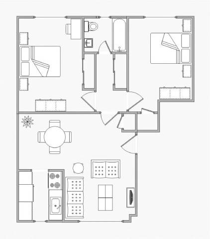 Floor Plans of Battery Lane Apartments in Bethesda, MD