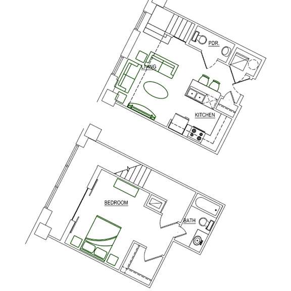 Floor Plans of Wainwright in Norfolk, VA
