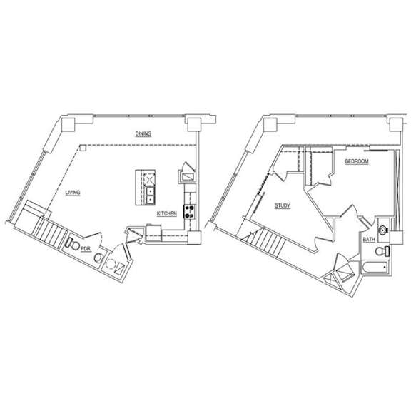 Floor Plans of Wainwright in Norfolk, VA