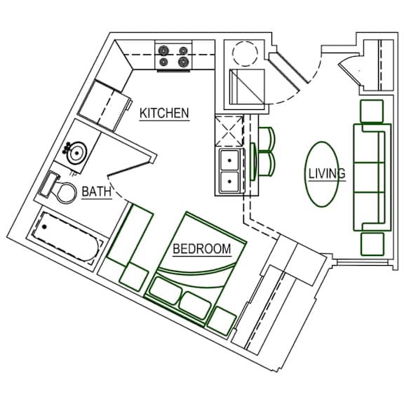 Floor Plans of Wainwright in Norfolk, VA