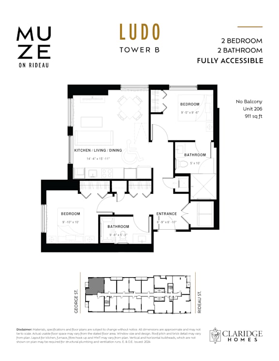 Floor Plans at Muze | Apartments for Rent in Ottawa | Claridge Homes