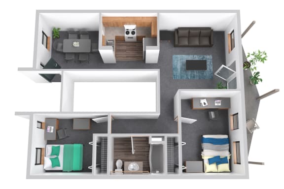 Floor Plans of Redstone Commons in Burlington, VT