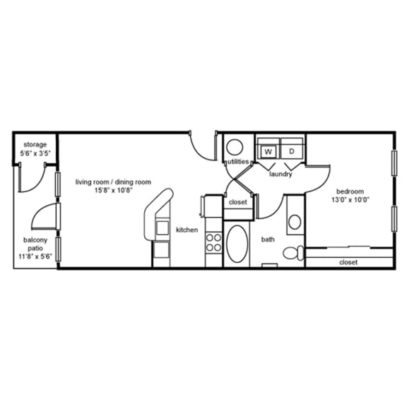 Floor Plans of Brookstone Crossing Apartments in Cold Spring, KY