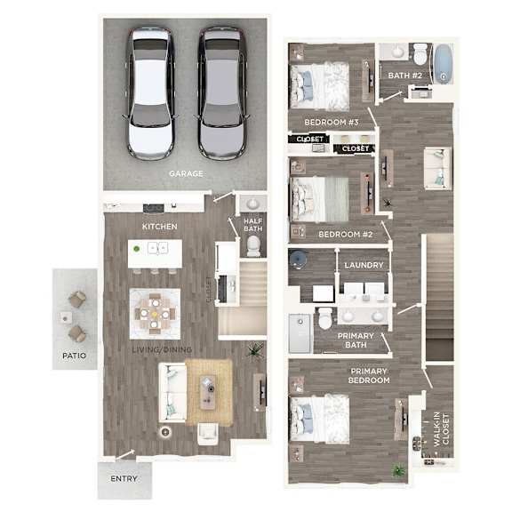 Floor Plans of Greenery in Lewis Center, OH