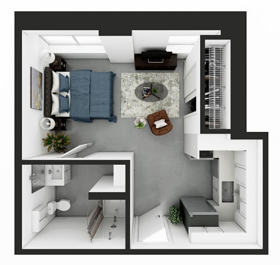 Studio, 1, & 2 Bedroom Apartments in Downtown Birmingham