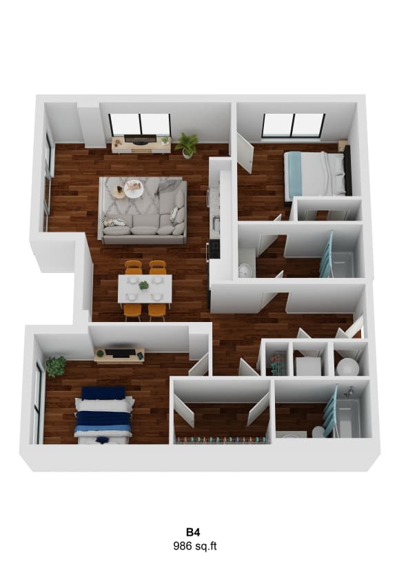 Floor Plans of MDXL Flats in Washington, DC