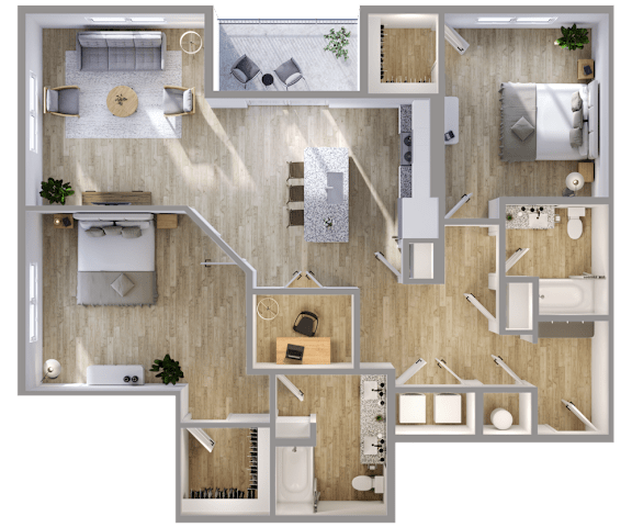 Floor Plans at SOFI at 6311 in Austin, TX