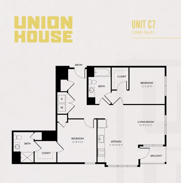Floor Plans of Union House in Framingham, MA