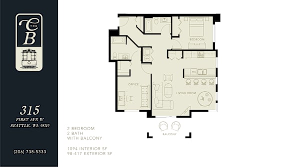 Floor Plans of Uptown Queen Anne in Seattle, WA