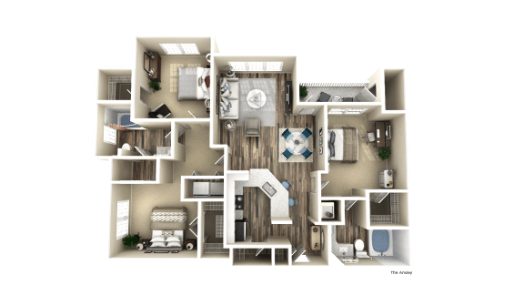 Floor Plans of Paces Park in Decatur, GA