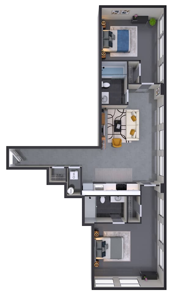 Studio, 1 & 2 Bedroom Apartments in Downtown Cincinnati | Textile ...