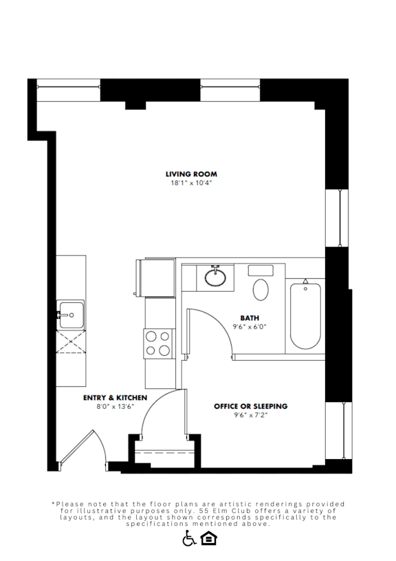 Studio, 1, 2 & 3-Bedroom Apartments in Hartford | 55 Elm Club