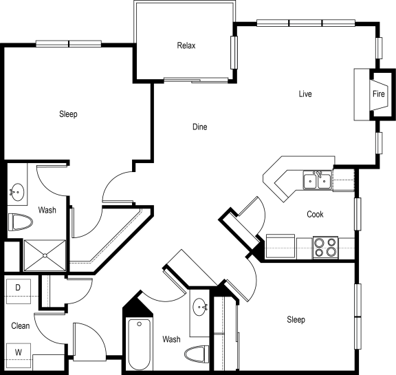 Floor Plans of Solara in Seattle, WA