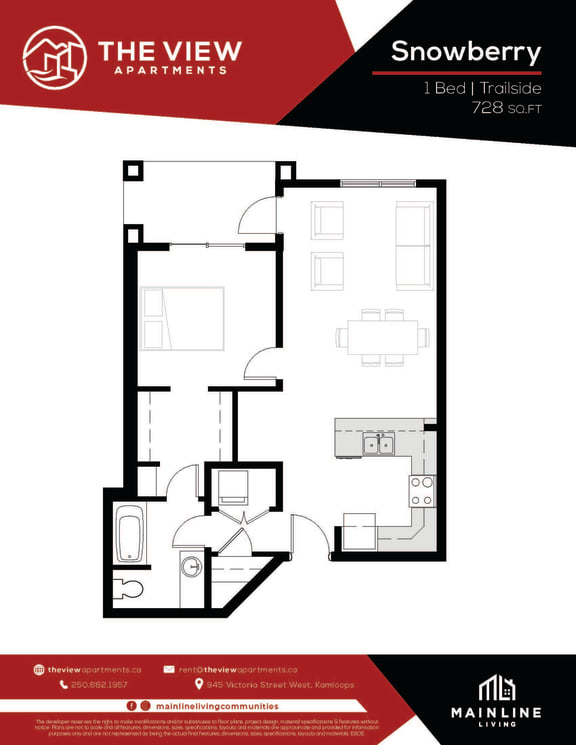 Floor Plans of The View in Kamloops, BC