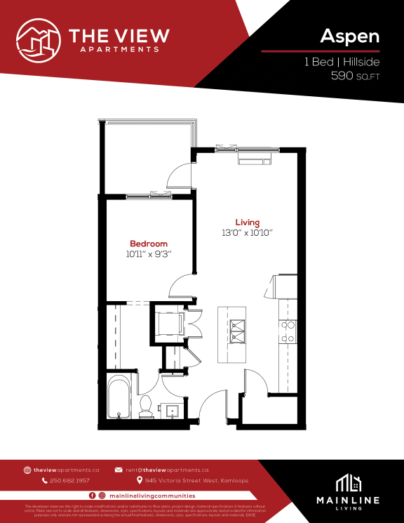 Floor Plans of The View in Kamloops, BC