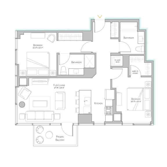 Floor Plans of Sage West Loop in Chicago, IL