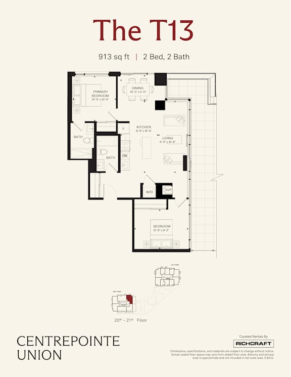 Floor Plans of Centrepointe Union in Ottawa, ON