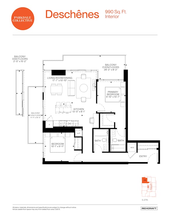Floor Plans of Parkdale Collective in Ottawa, ON