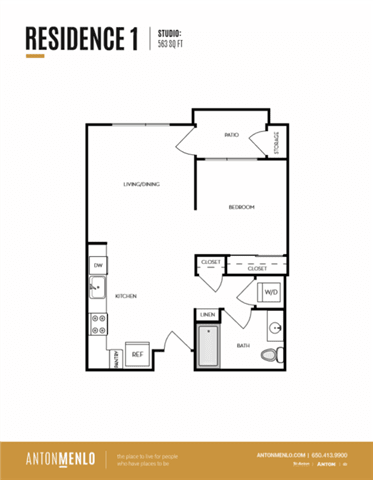 Floor Plans of Anton Menlo in Menlo Park, CA