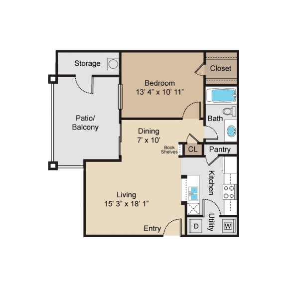 Floor Plans of Signature Park Apts in Bryan, TX