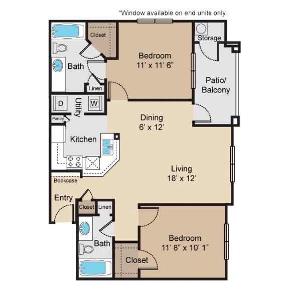 Floor Plans of Signature Park Apts in Bryan, TX