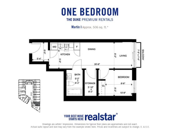 Floor Plans of The Duke in Vancouver, BC