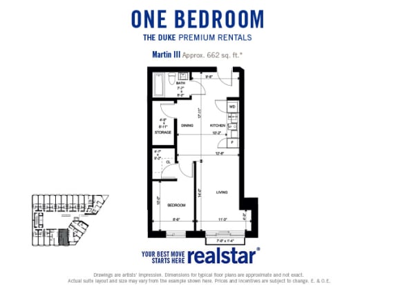 Floor Plans of The Duke in Vancouver, BC