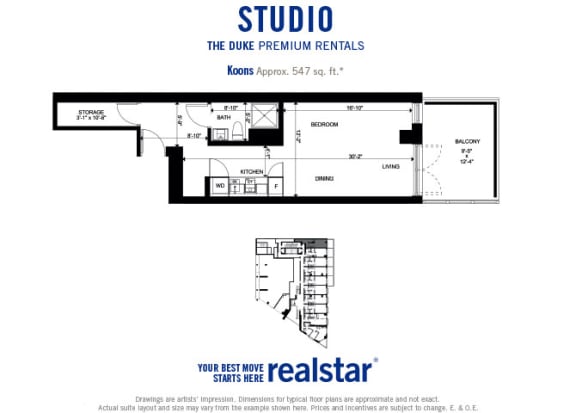 Floor Plans of The Duke in Vancouver, BC