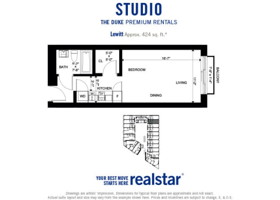 Floor Plans of The Duke in Vancouver, BC