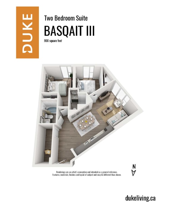 Floor Plans of The Duke in Vancouver, BC