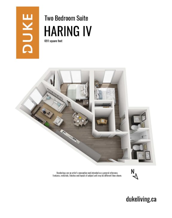 Floor Plans of The Duke in Vancouver, BC