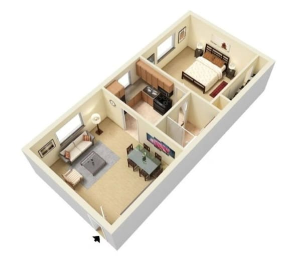 Floor Plans of Nottingham Place Apartments in Cleveland, OH