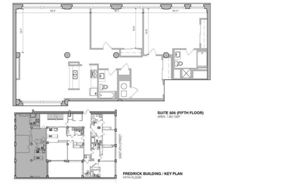 Floor Plans of Fredrick Building in Cleveland, OH